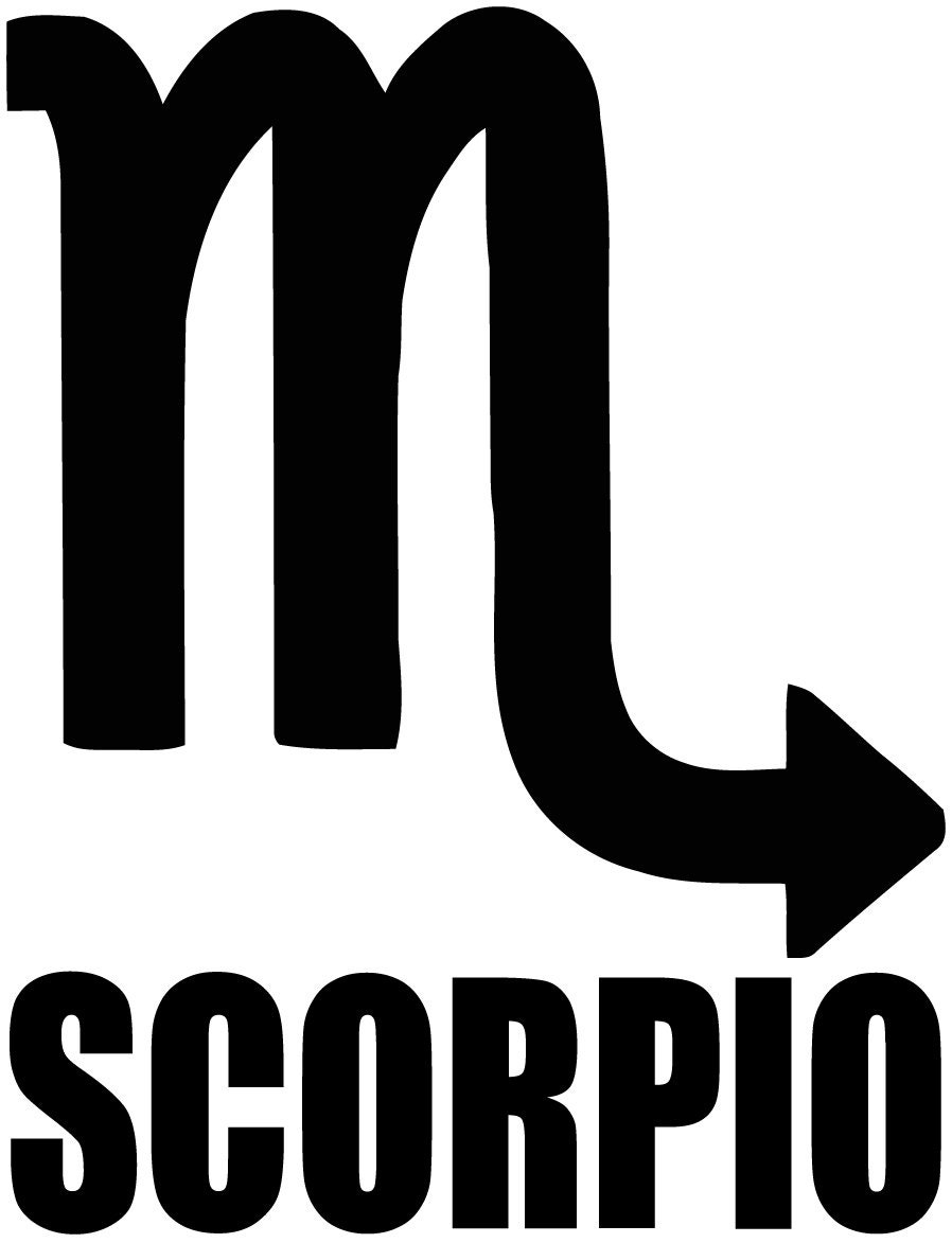Zodiac Symbol Scorpio Vinyl Decal Sticker - Etsy
