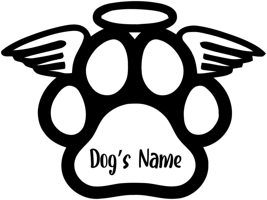 Personalized Pet Memorial Vinyl Decal Sticker - Etsy