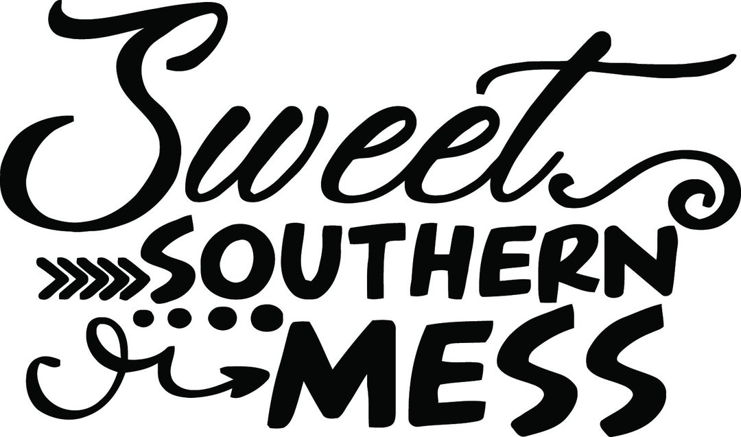 Sweet Southern Mess Vinyl Decal Sticker - Etsy
