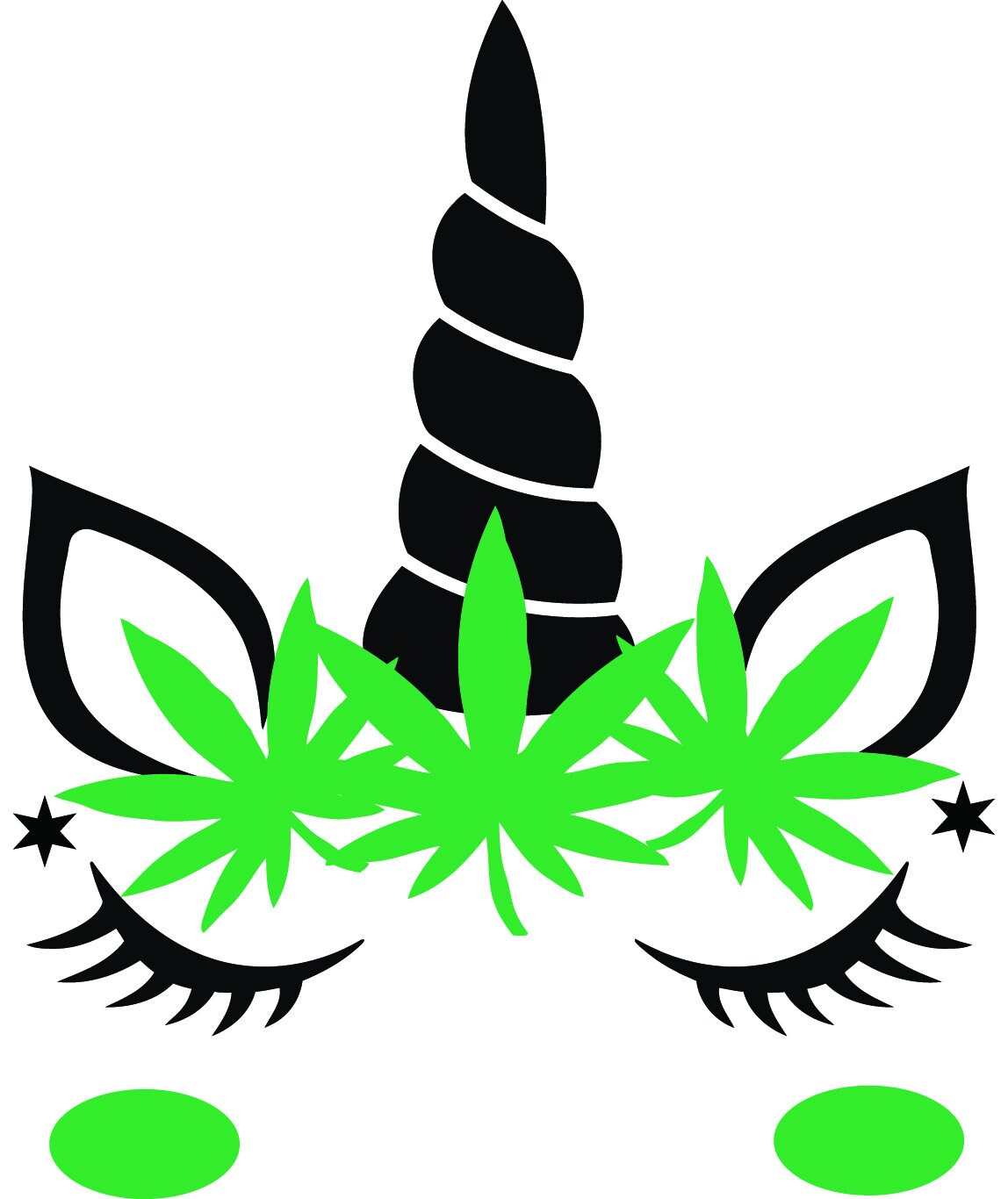 Cannabis Marijuana Unicorn Vinyl Decal Sticker - Etsy