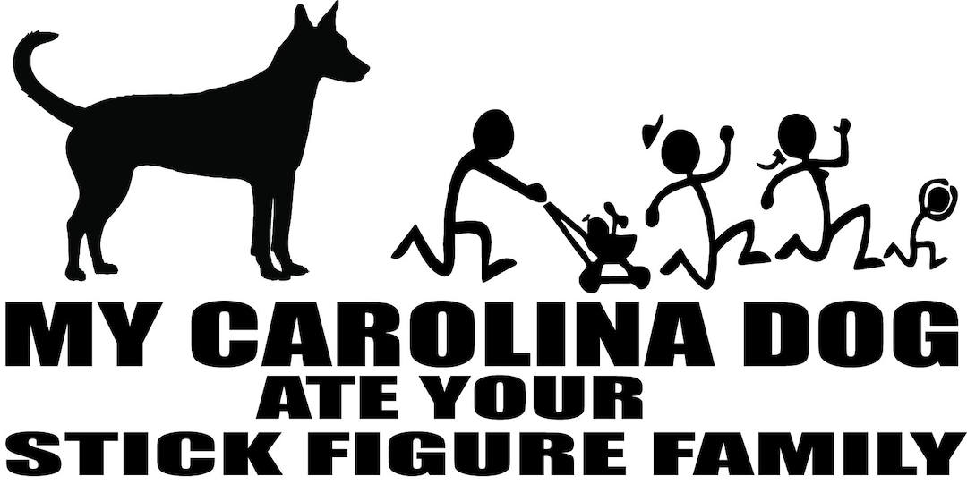 My Caroline Dog Ate Your Stick Figure Family Vinyl Decal Sticker - Etsy