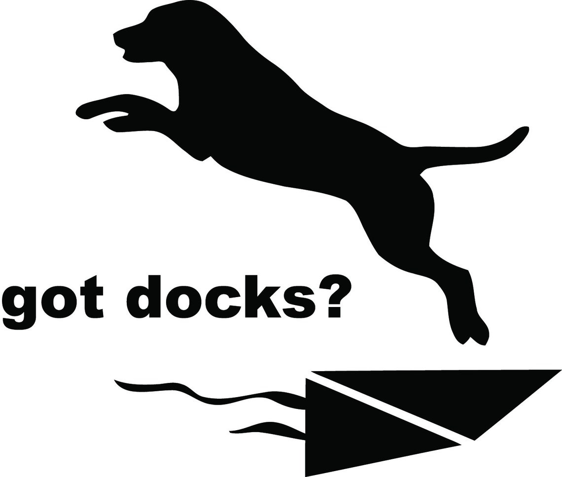 Pet Dock Diving Jumping Got Docks Vinyl Decal Sticker - Etsy
