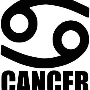 Wiccan Astrology Zodiac Symbol Vinyl Decal Sticker - Cancer - Etsy