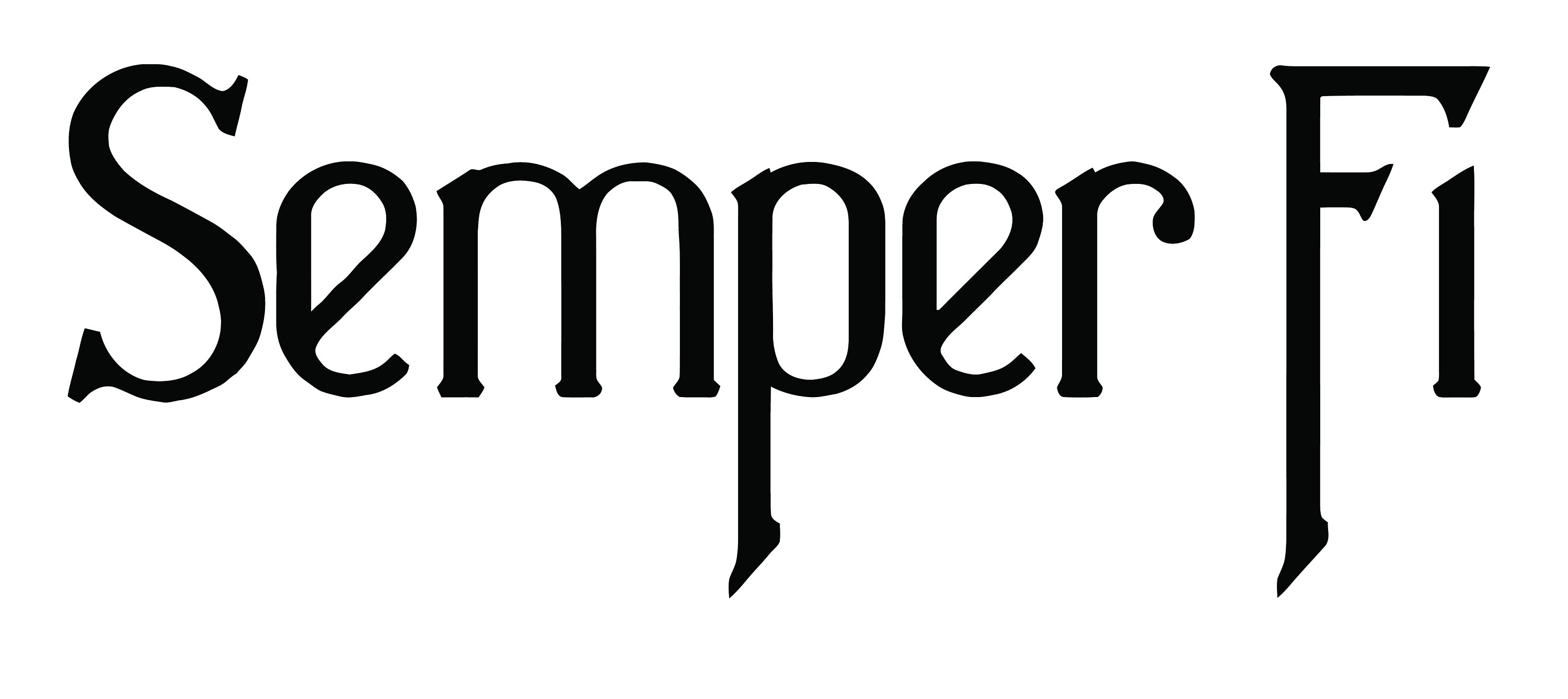 Semper Fi Logo Vector