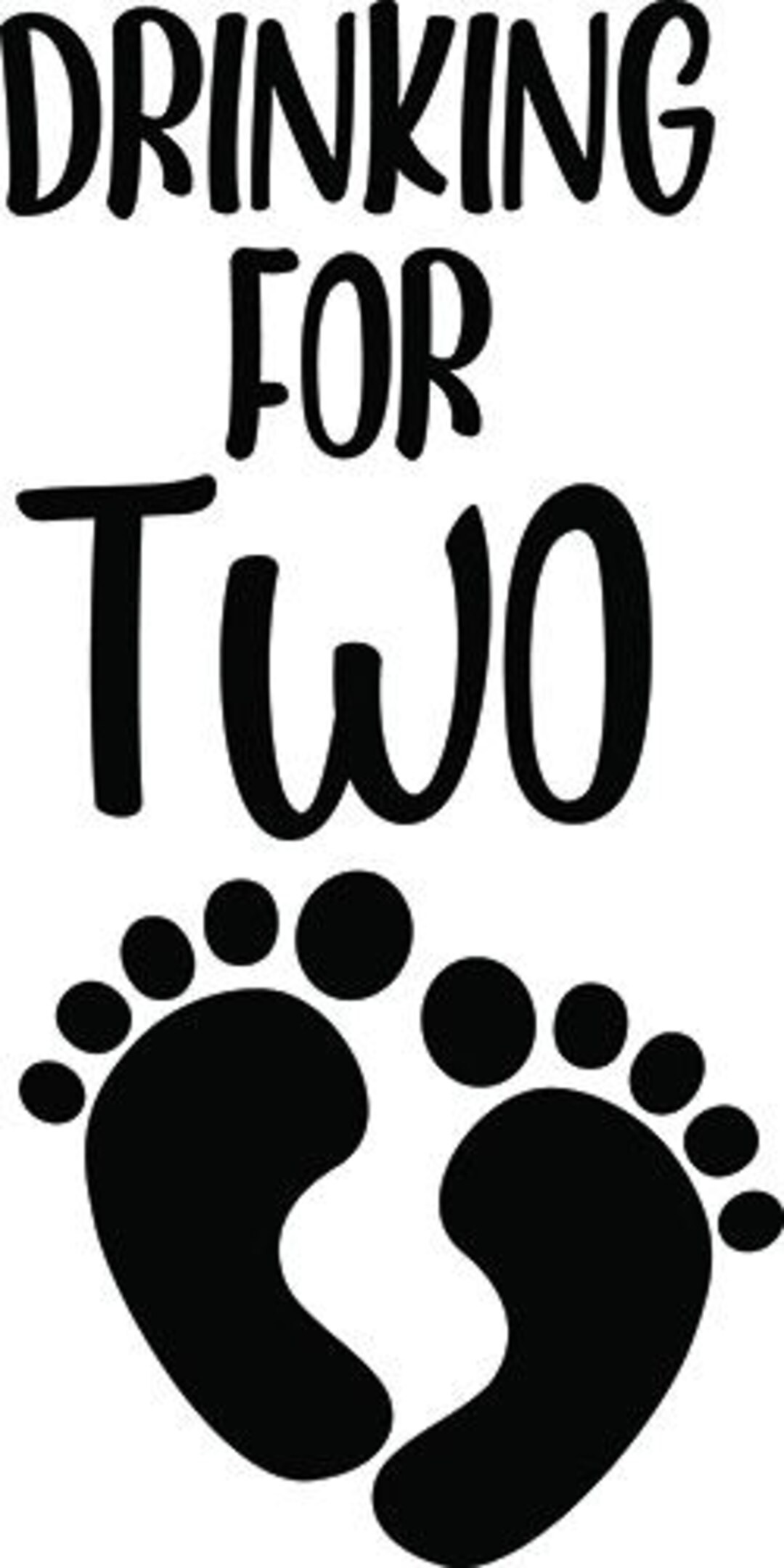 Water Bottle Tracker Drinking for Two Vinyl Decal Sticker - Etsy