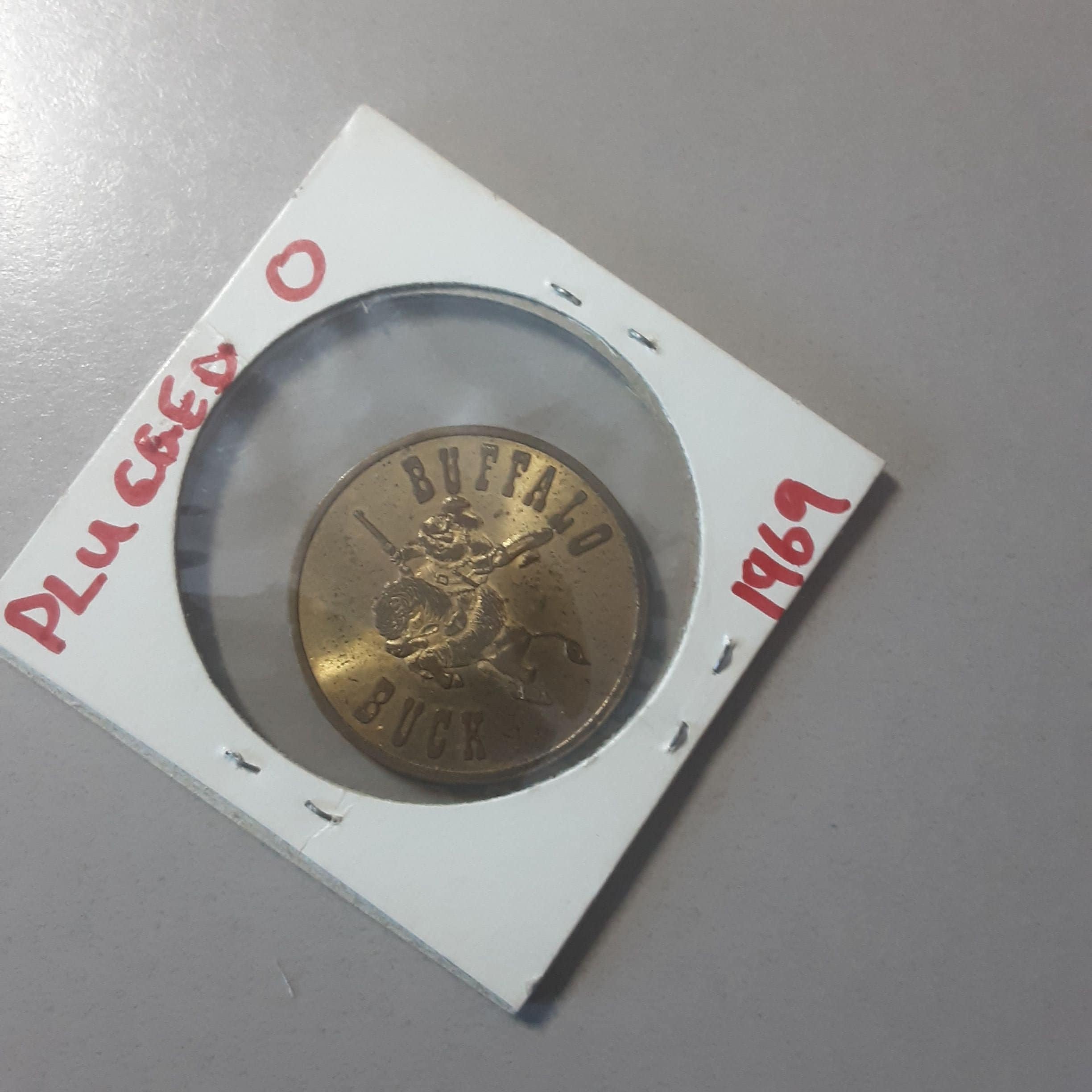 VINTAGE 1969 Regina Buffalo Days Buffalo Buck Token Coin Plugged 0 ...