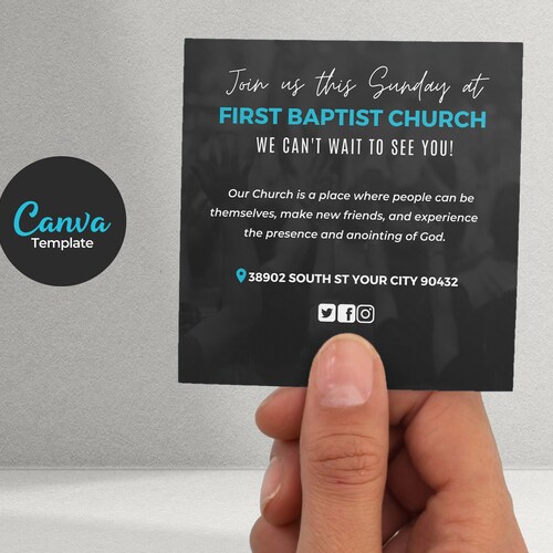 DIY Church Invitation Card DIY Church Conference Invite - Etsy