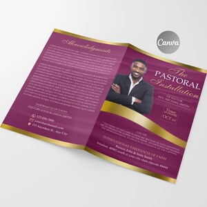 Pastoral Installation Service Brochure, Pastoral Installation Service ...