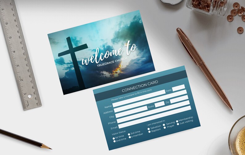 Church Connection Card - Etsy