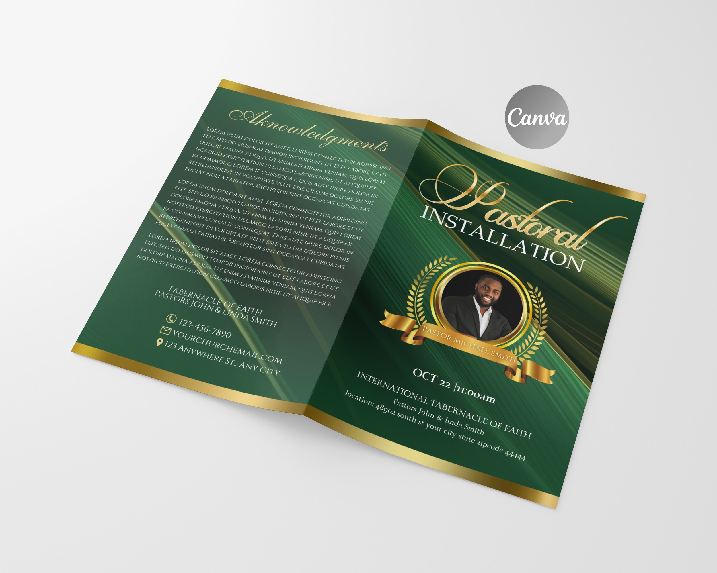 Pastoral Installation Service Brochure, Pastoral Installation Service ...