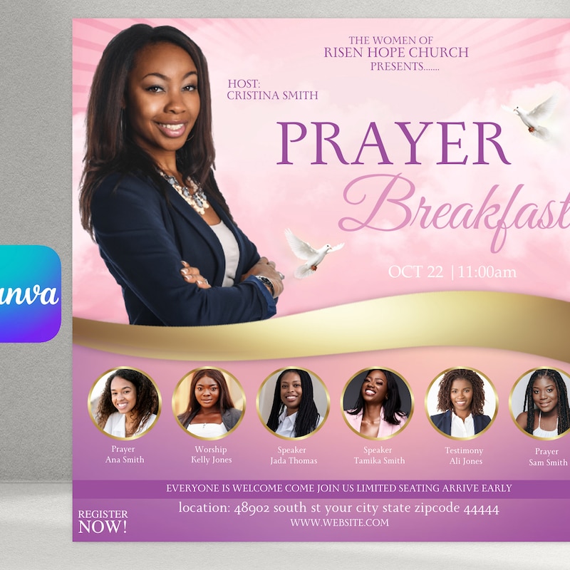 Prayer Breakfast Flyer - Etsy