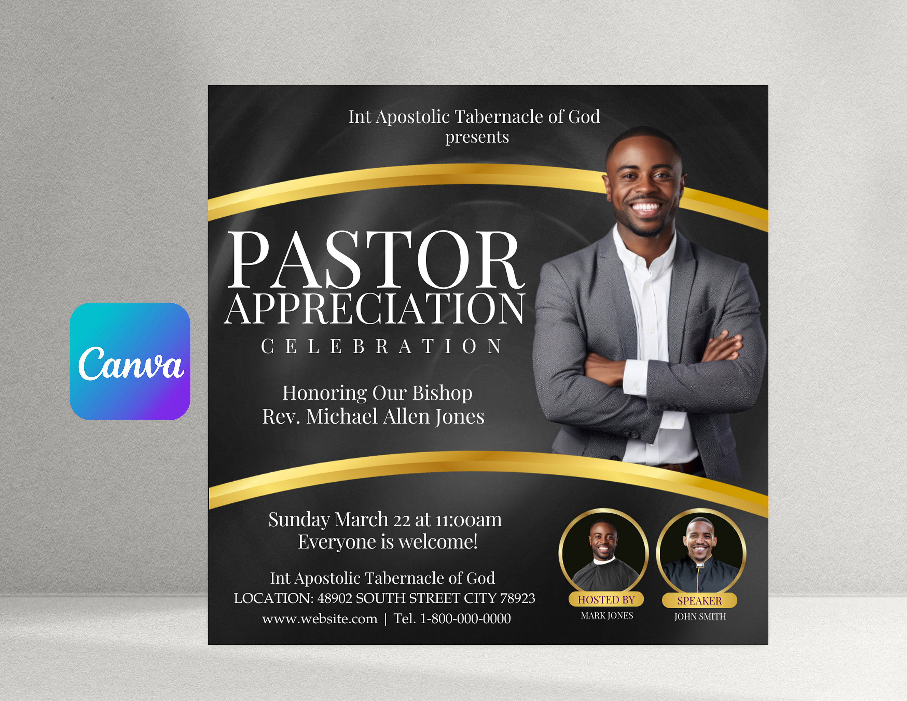 Pastor Appreciation Flyer, Church Flyer - Etsy