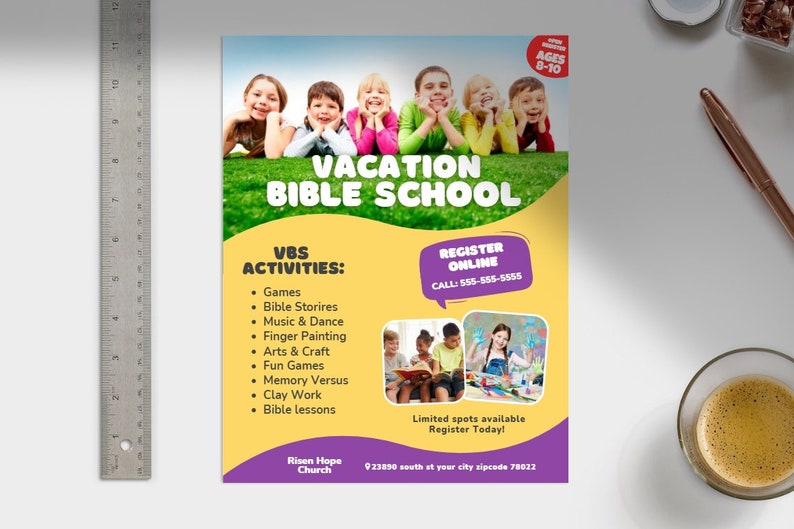 Vacation Bible School Flyer, VBS Flyer, Church Flyer - Etsy