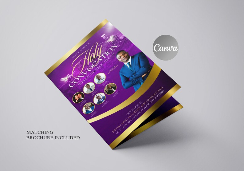 Holy Convocation Church Flyer, Church Flyer, 2 Colors Included - Etsy