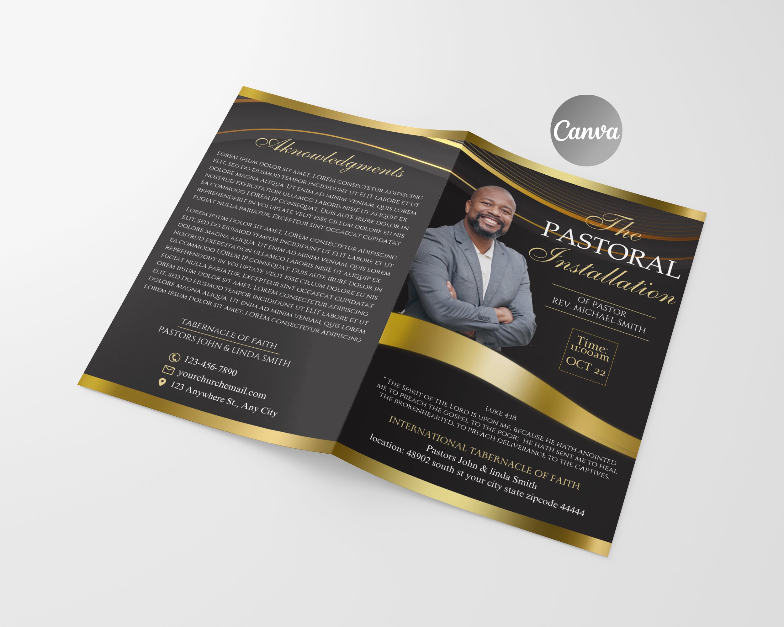 Pastoral Installation Service Brochure, Pastoral Installation Service ...