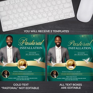 Pastoral Installation Church Flyer, Church Flyer - Etsy