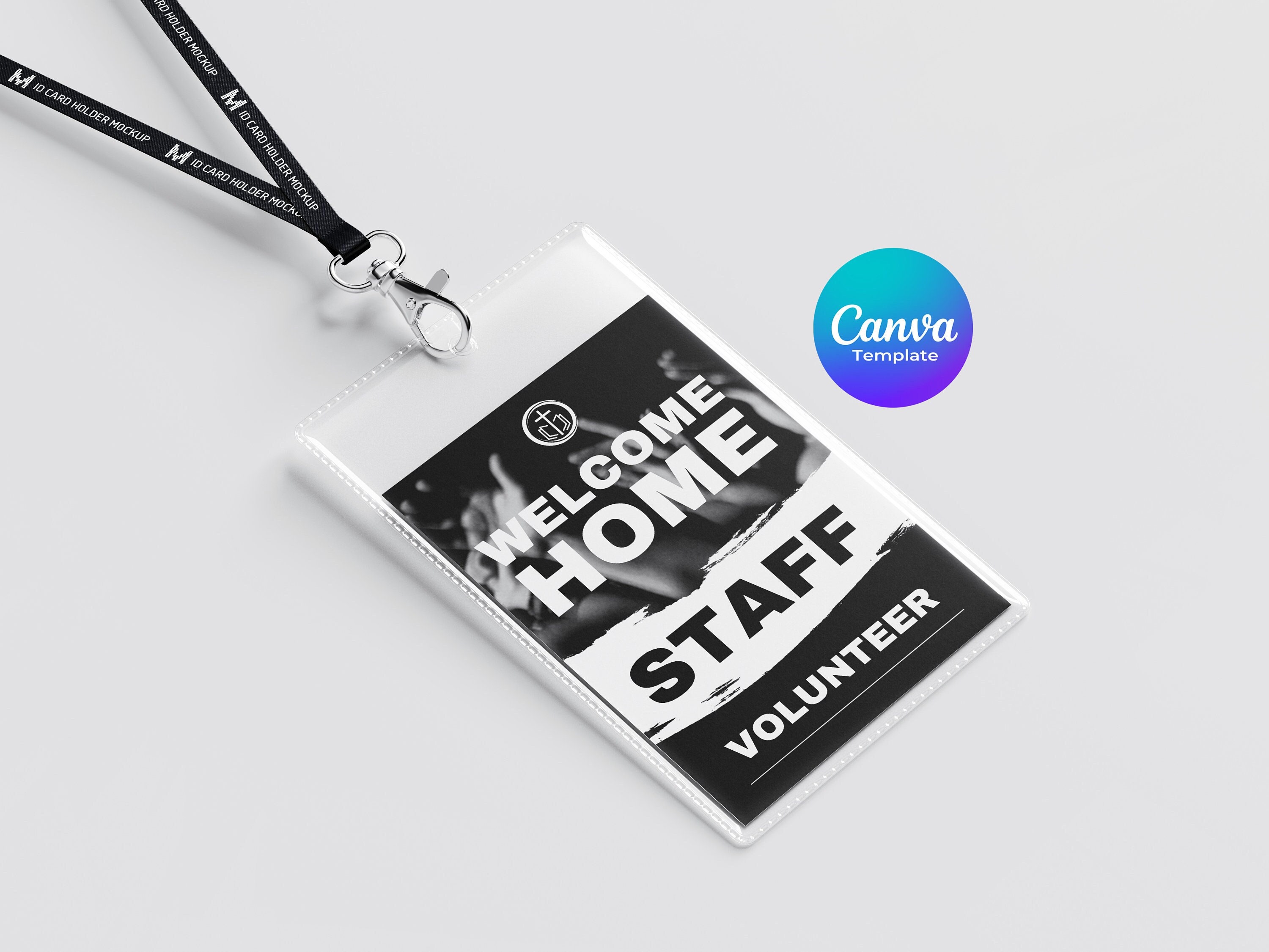 Church Staff Badge, Church Volunteer Badge, Church Badge Template - Etsy