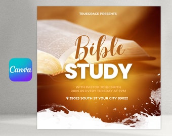 Church Bible Study Flyer - Etsy