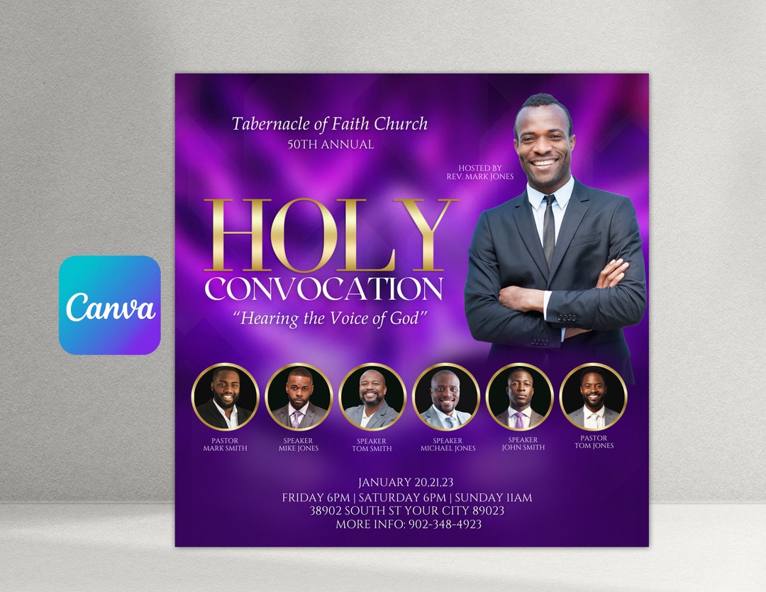 Holy Convocation Flyer - Etsy