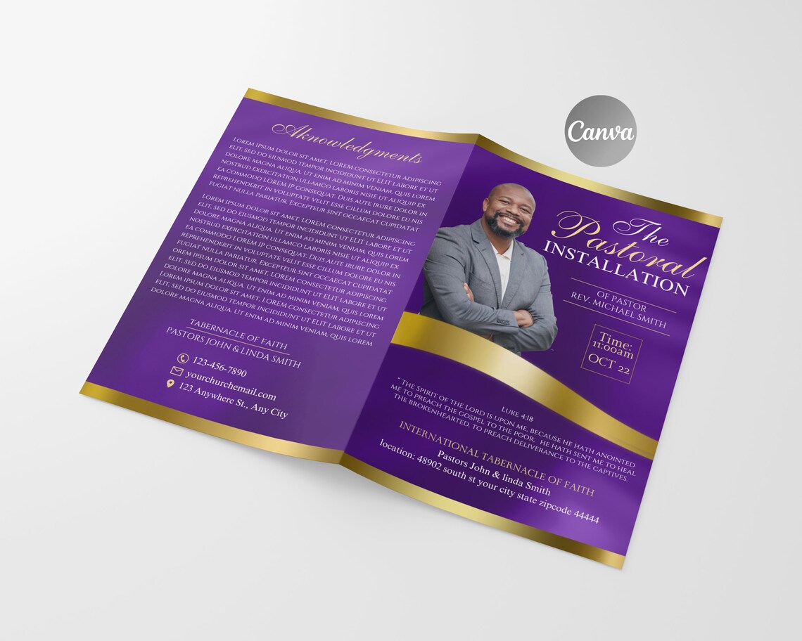 Pastoral Installation Service Brochure, Pastoral Installation Service ...
