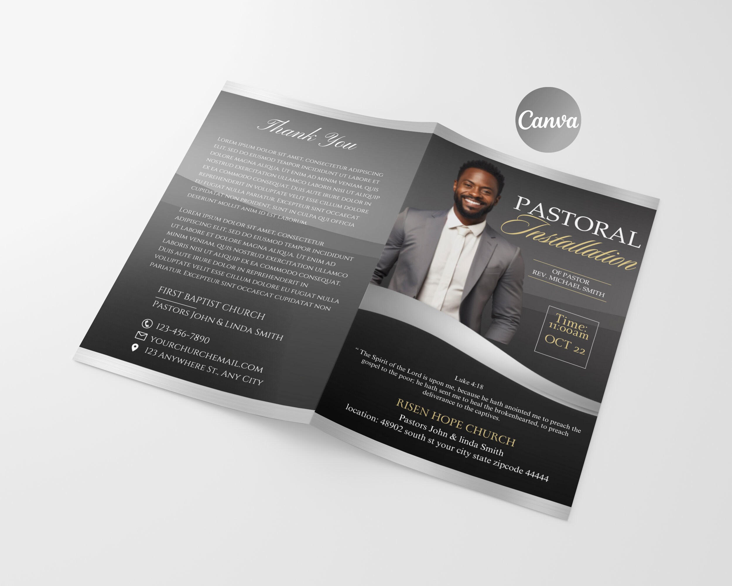 Pastoral Installation Service Brochure, Pastoral Installation Service ...