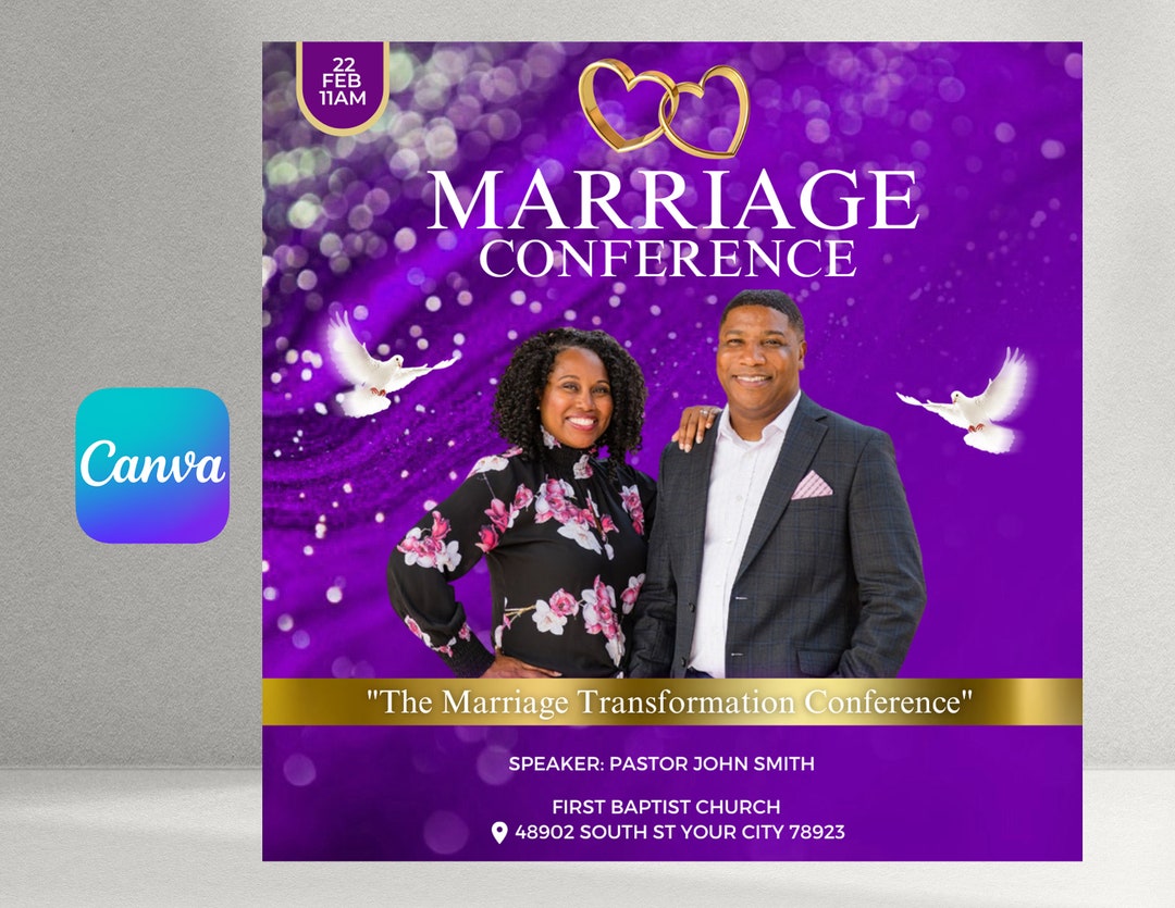 Marriage Conference Church Flyer - Etsy
