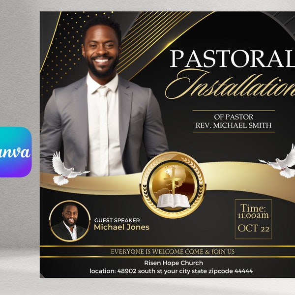 Church Installation Flyer - Etsy