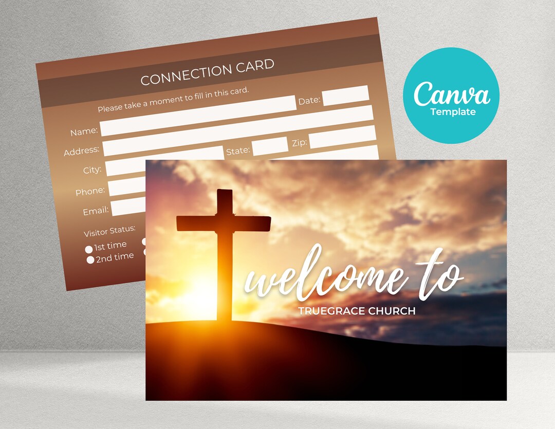 Church Connection Card - Etsy