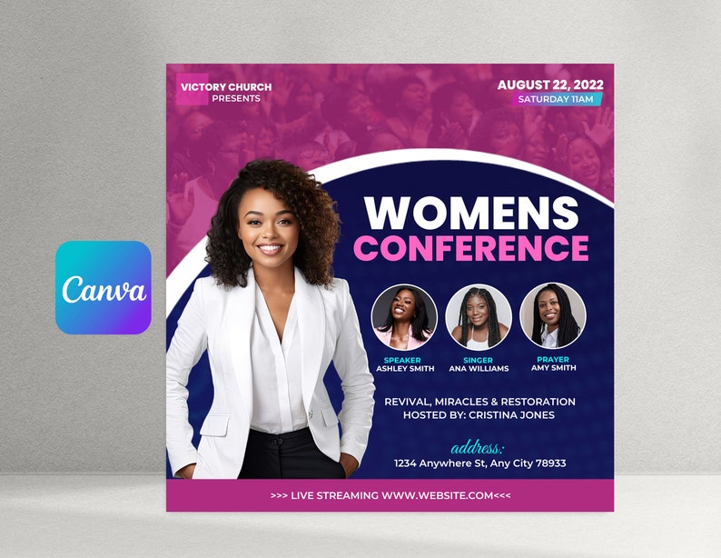 Women's Church Conference Flyer - Etsy