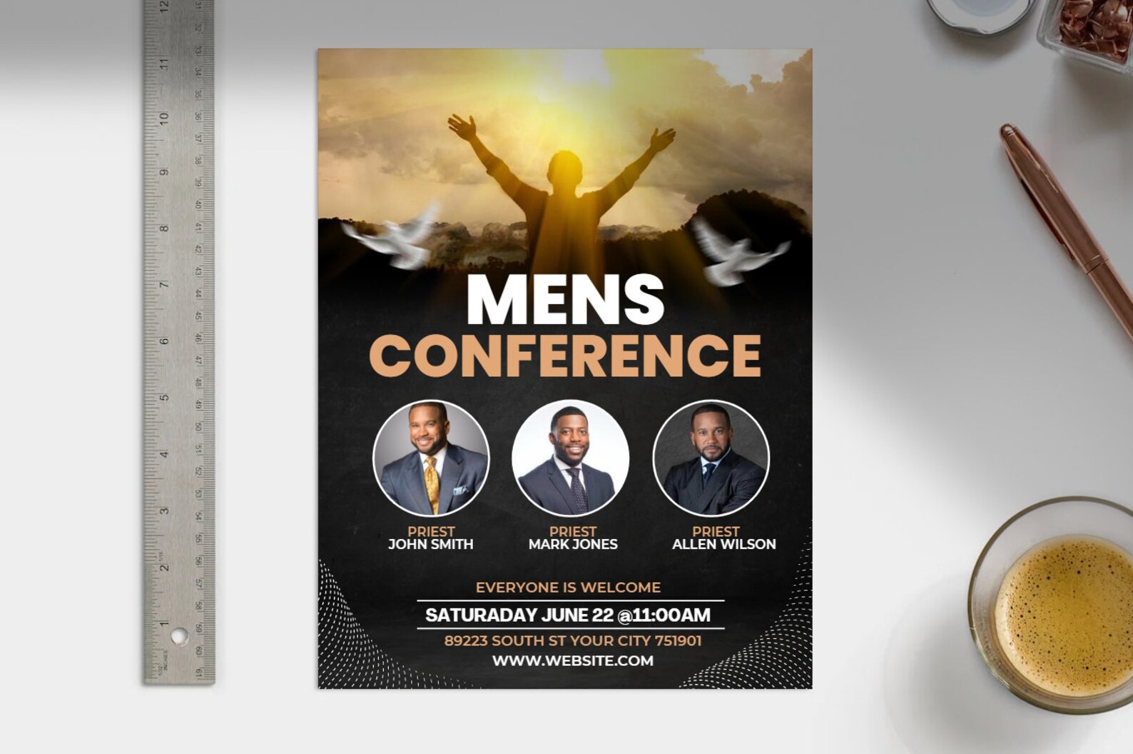 Mens Conference Flyer - Etsy