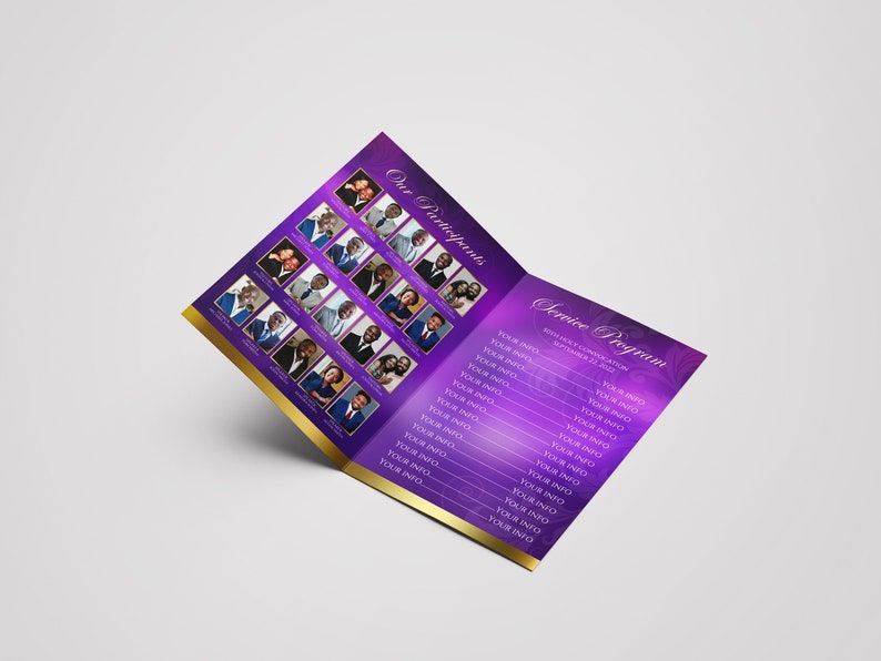 Holy Convocation Church Brochure, Holy Convocation Church Program - Etsy