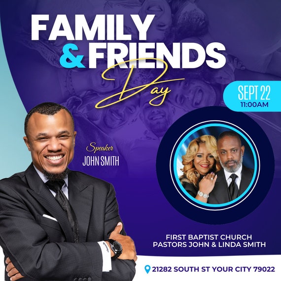 Family And Friends Flyer Church