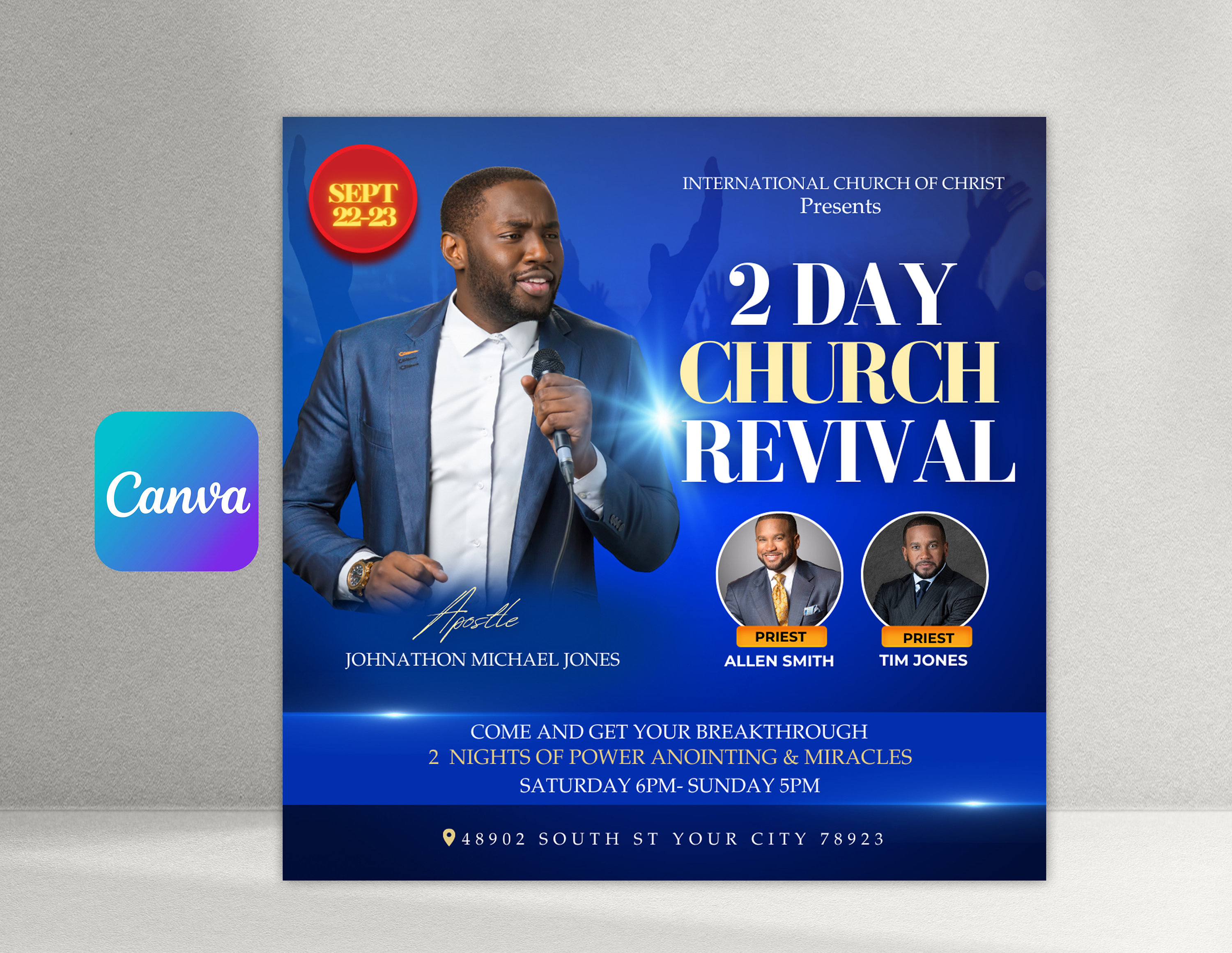 Church Flyer, Church Revival Flyer - Etsy