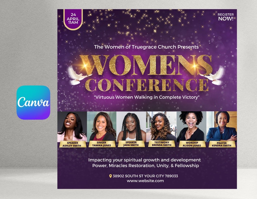 Womens Church Conference Flyer - Etsy