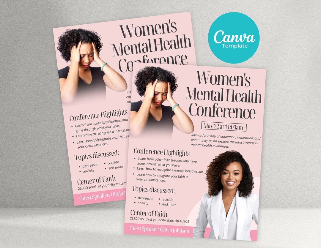 Mental Health Conference Flyer, Mental Health Church Conference Flyer ...