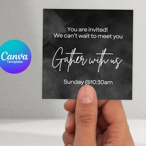 DIY Church Invite Card Template - Etsy
