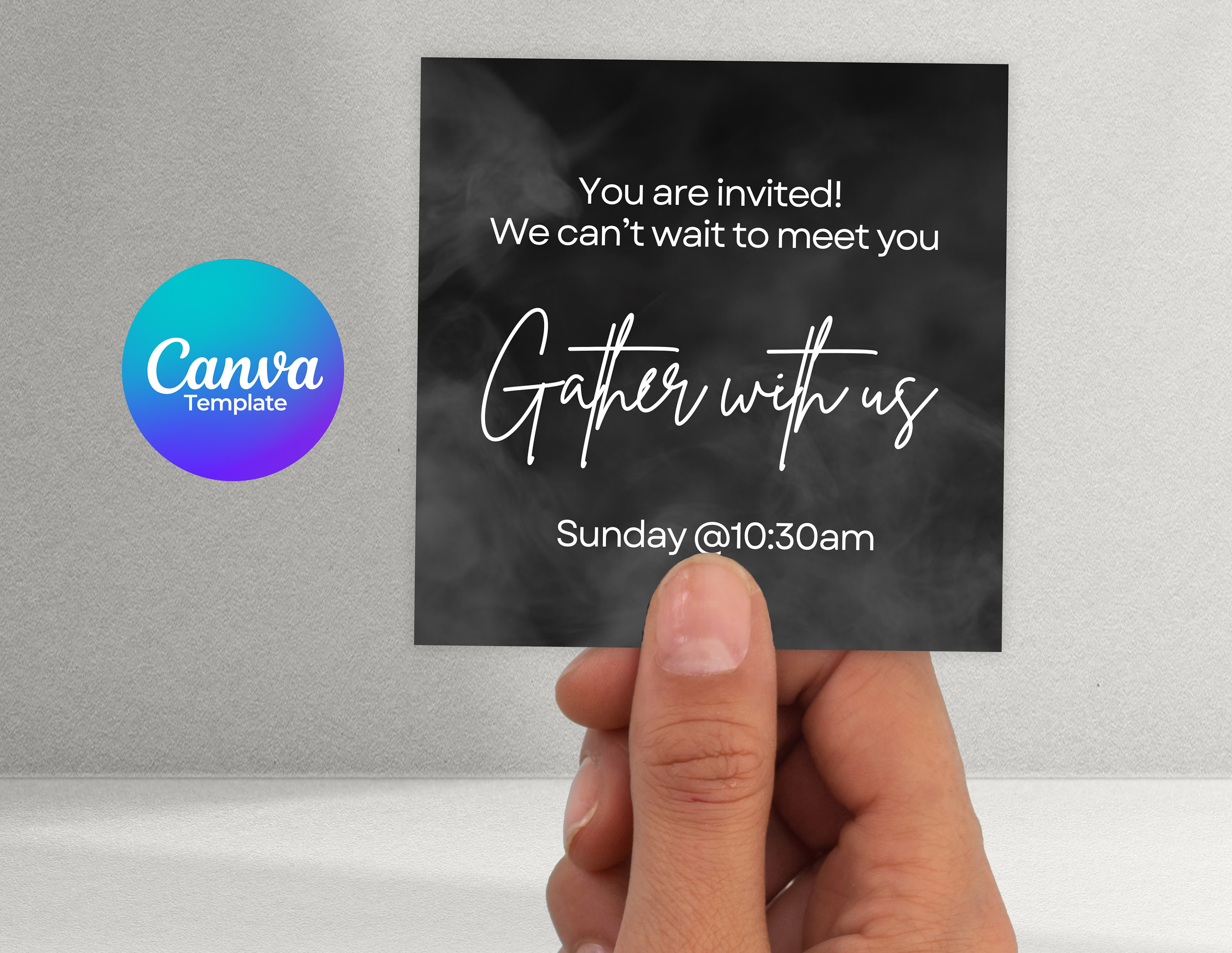 Church Invite Card Template - Etsy