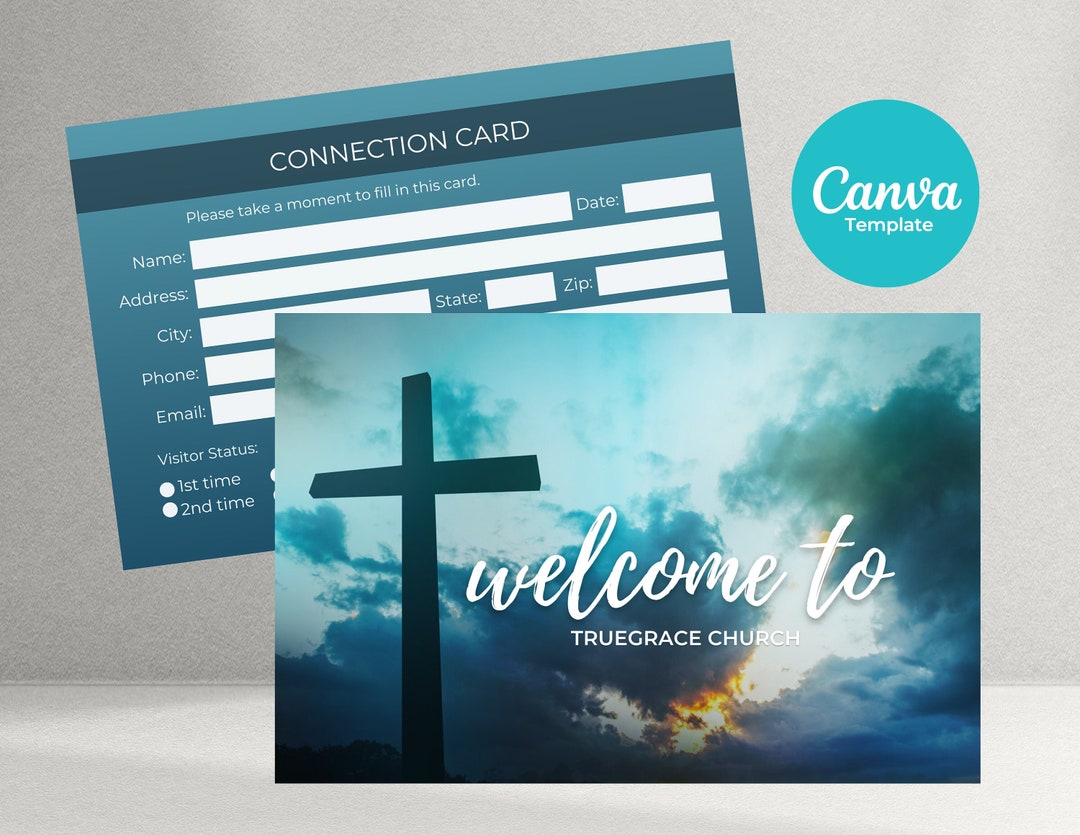 Church Connection Card - Etsy