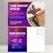 Church Postcard Mailing Invitation Template - Etsy