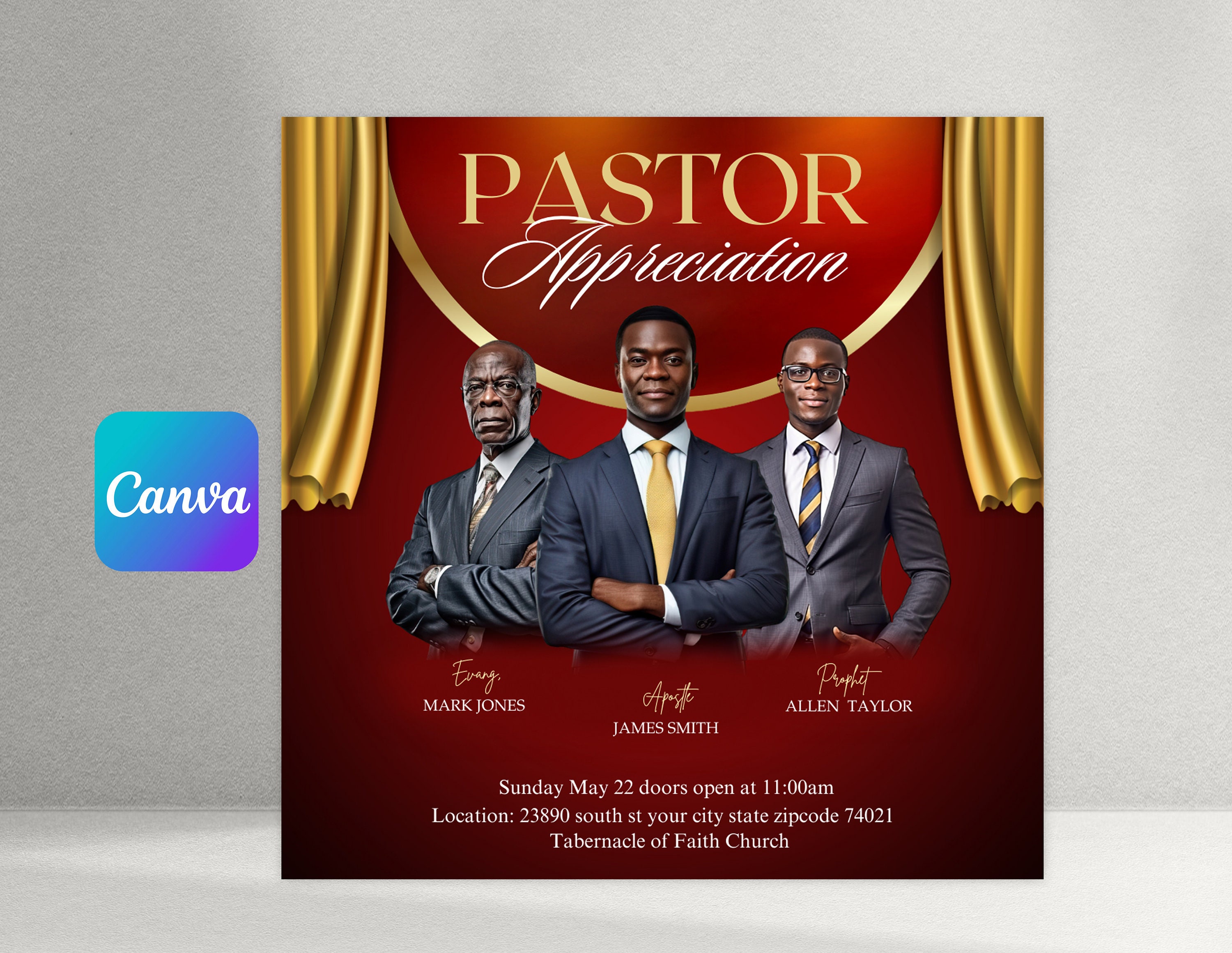 Church Flyer, Pastor Appreciation Flyer - Etsy
