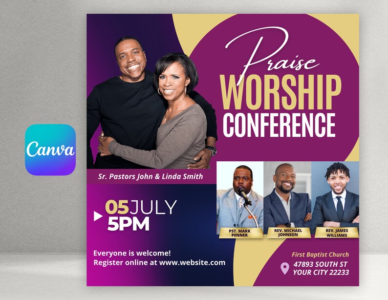 Church Conference Flyer - Etsy