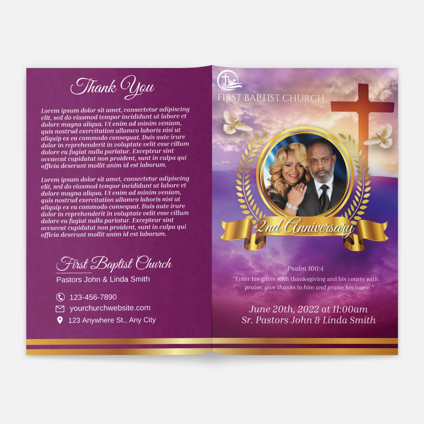 Examples Of Church Anniversary Programs