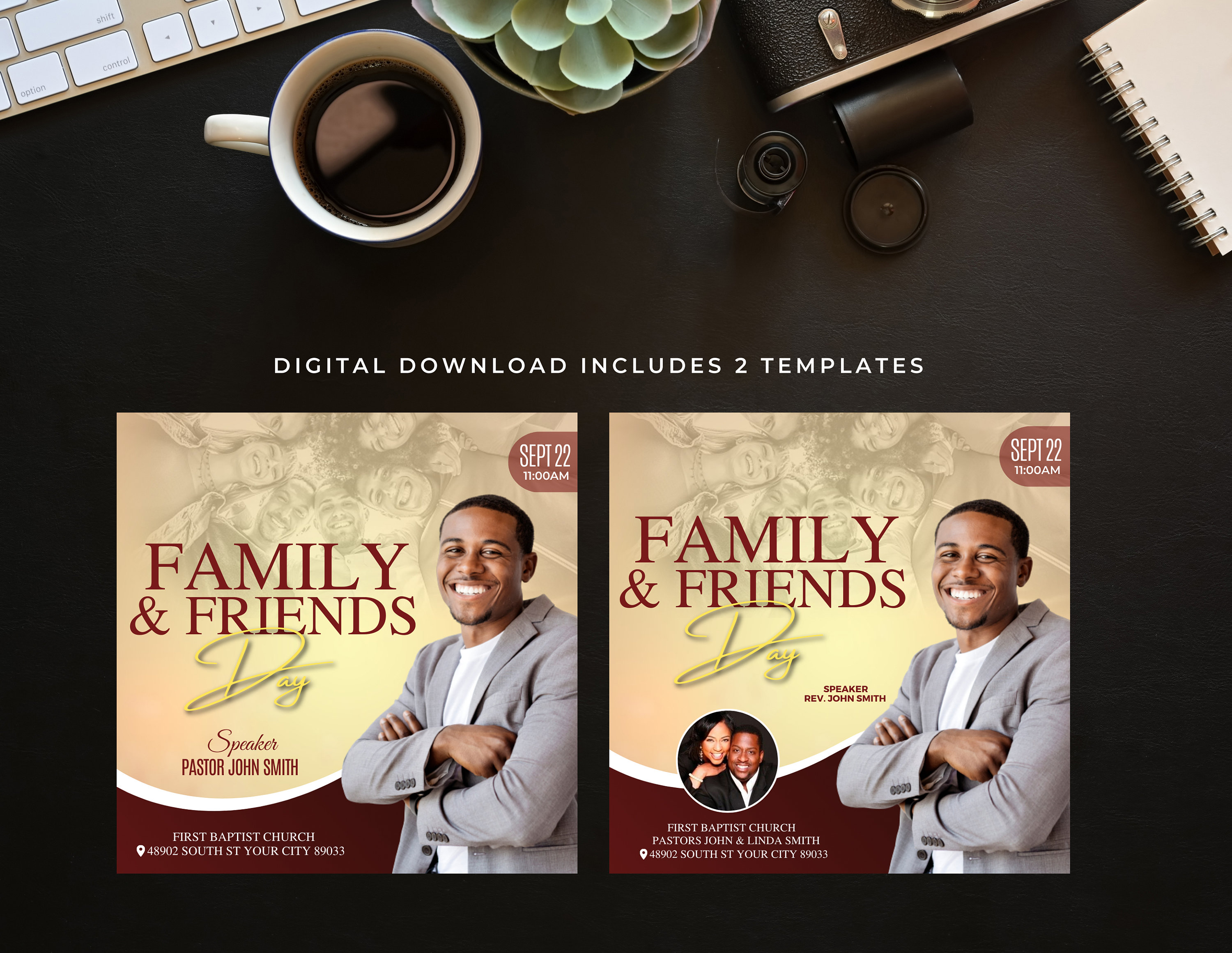 Church Friends And Family Day Flyers