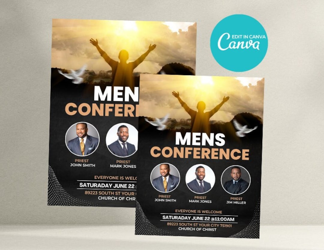 Mens Conference Flyer - Etsy
