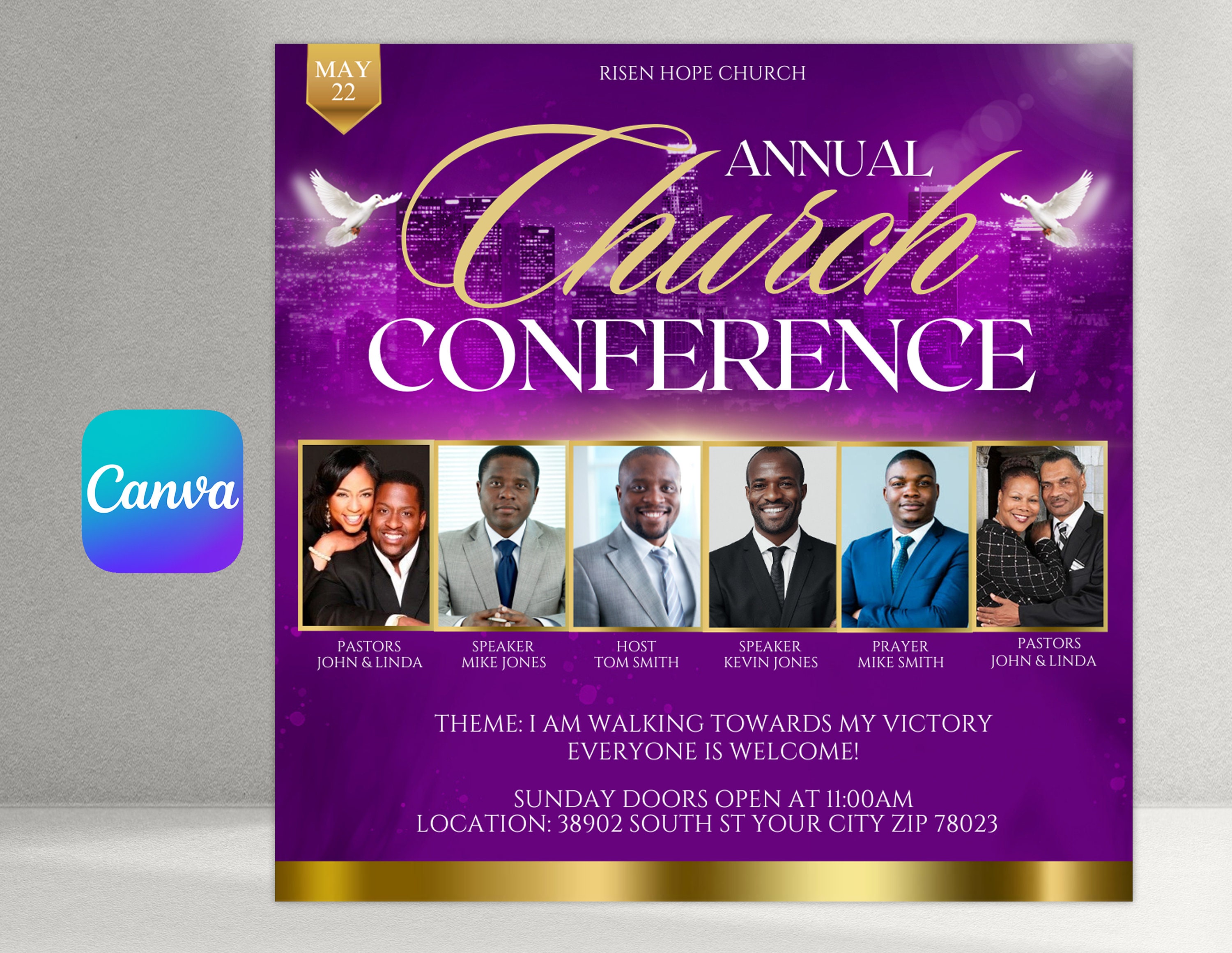 Church Conference Flyer, Church Flyer - Etsy