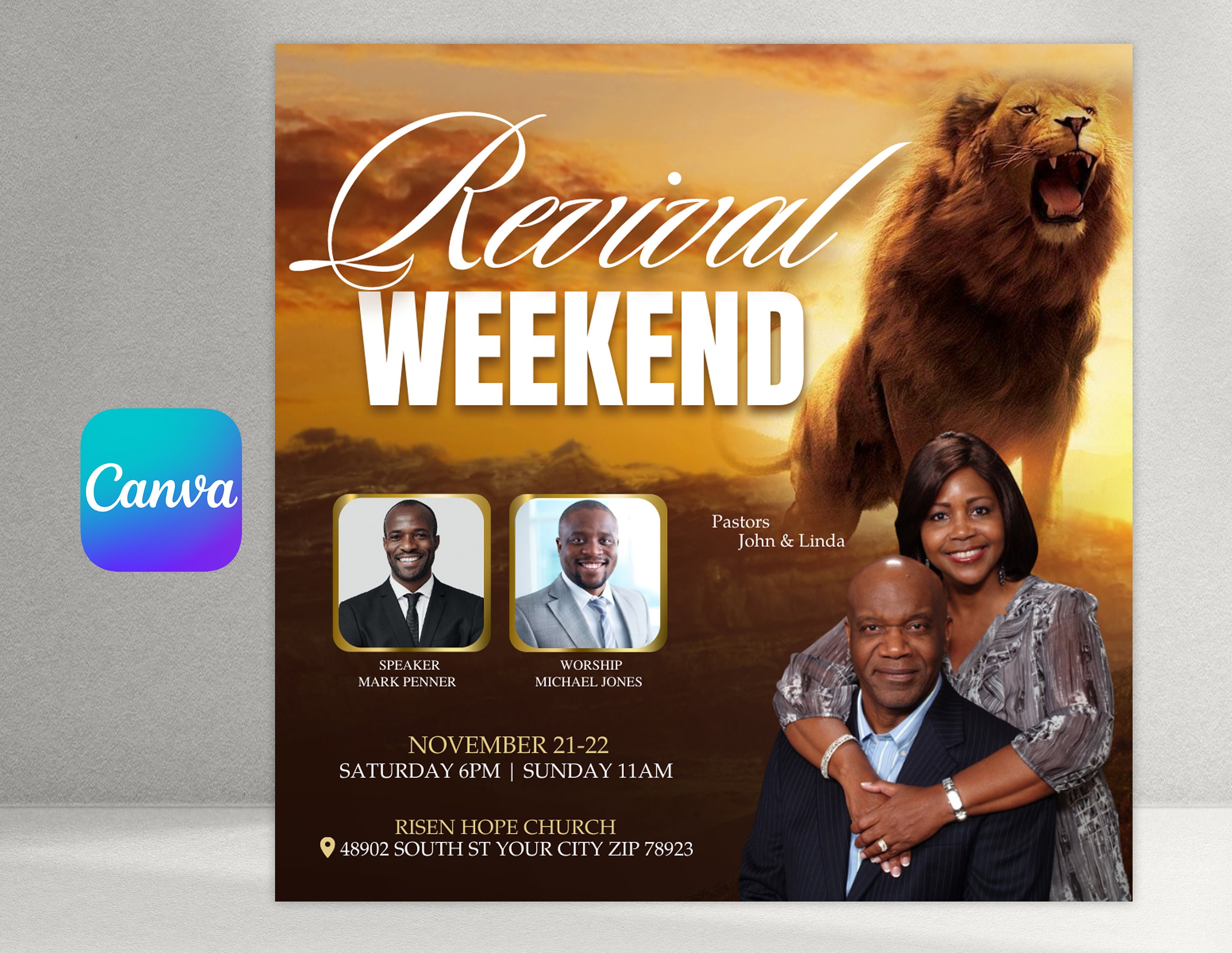 Church Flyer Church Revival Flyer - Etsy