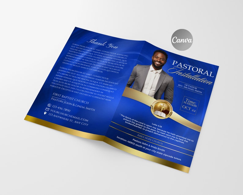 Pastoral Installation Service Brochure, Pastoral Installation Service ...