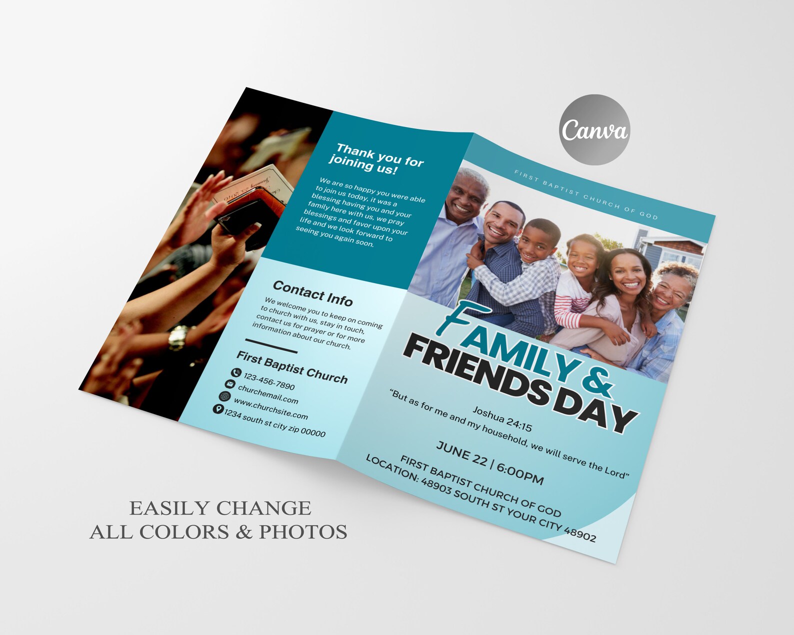Family and Friends Day Program, Family and Friends Day Brochure, Church ...