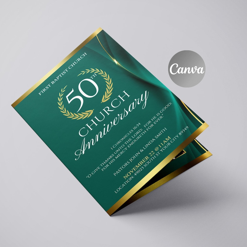 Church Anniversary Souvenir and Booklet - Etsy