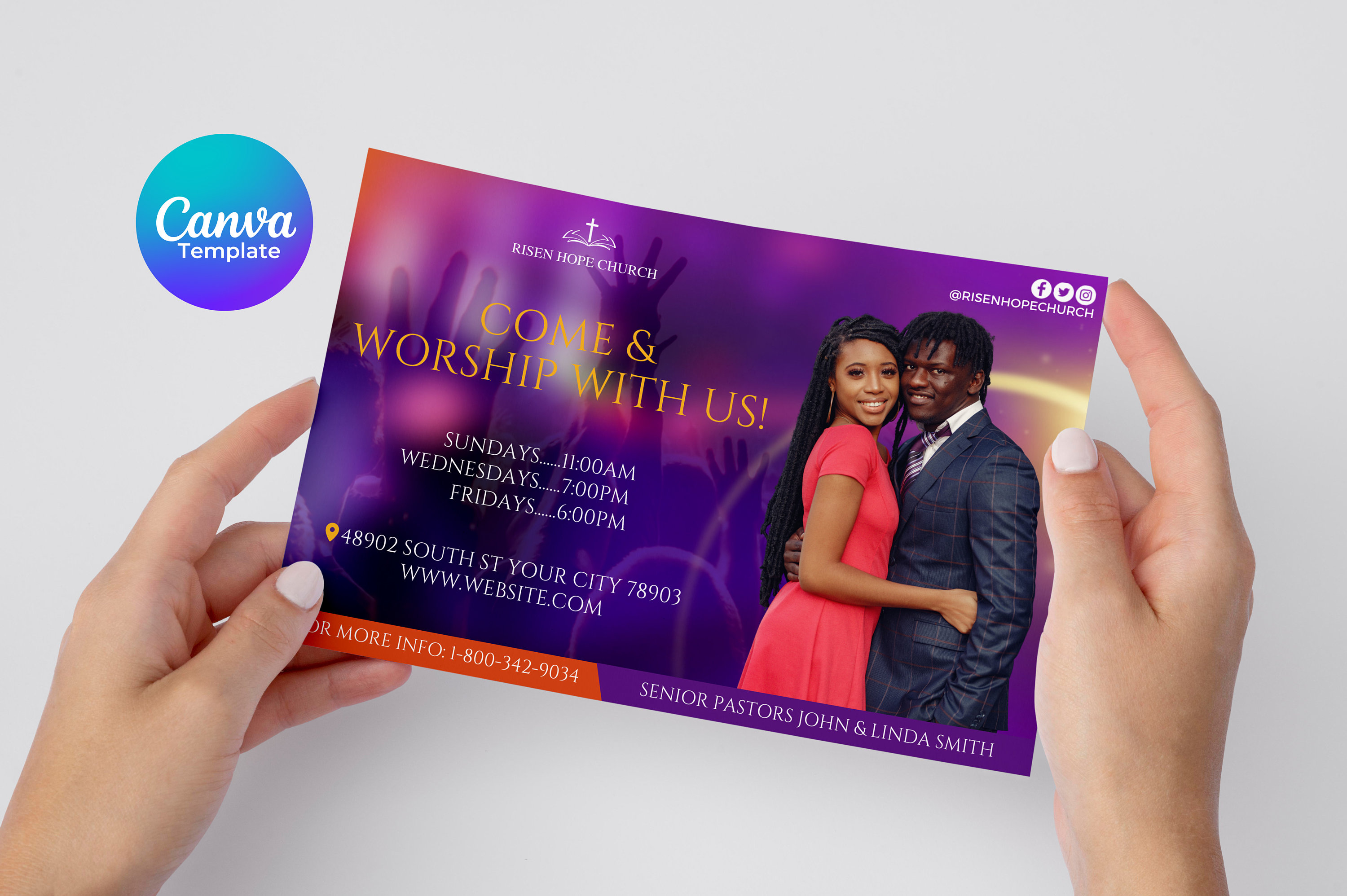 Church Invitation Card, Church Invitation Flyer - Etsy